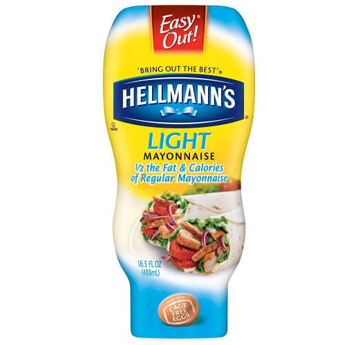 HELLMANS LITE MAYONNAISE SQUEEZE 16.5OZ