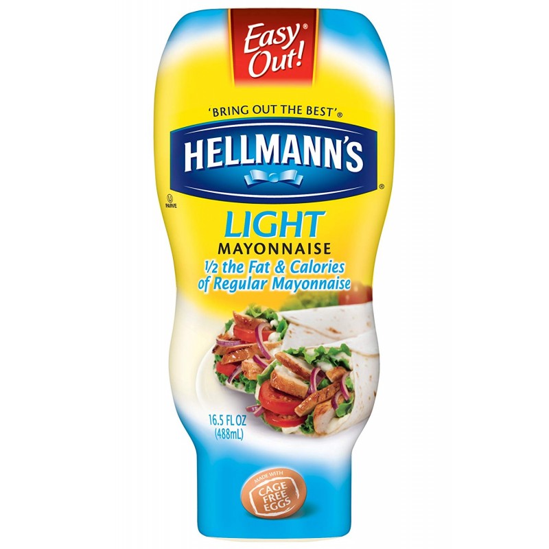 HELLMANS LITE MAYONNAISE SQUEEZE 16.5OZ